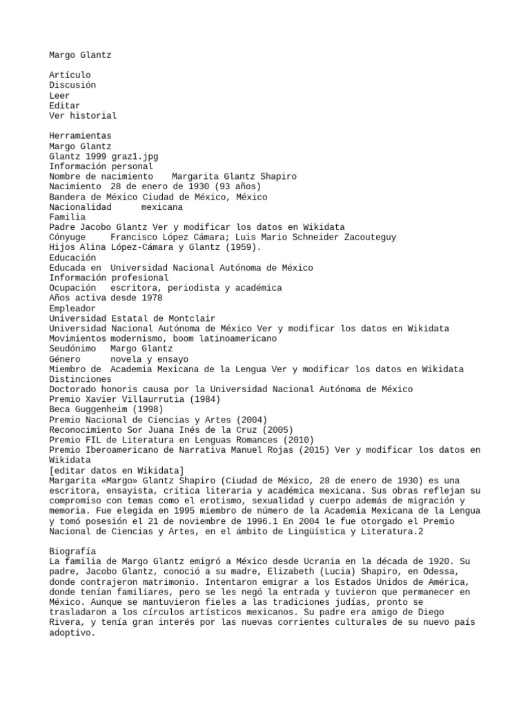 Margo Glantz | PDF