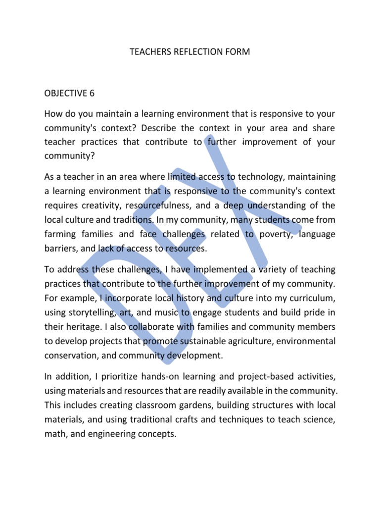 TRF | PDF | Teachers | Learning