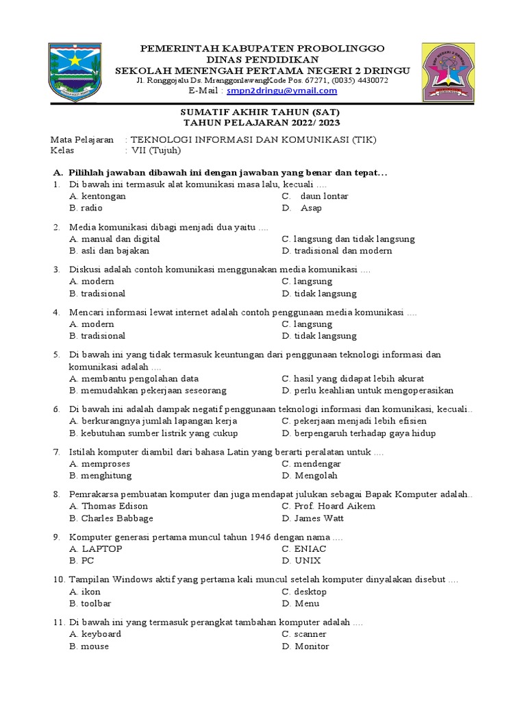 Tik 7 | PDF | Komputer