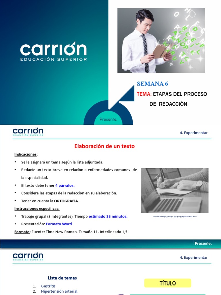 Tarea 03 Etapas Del Proceso de Redaccion 1 | PDF | Alcoholismo | Enfermedades y trastornos