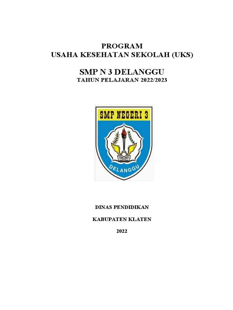 Contoh Program UKS UPTD SDN 3 Malati | PDF