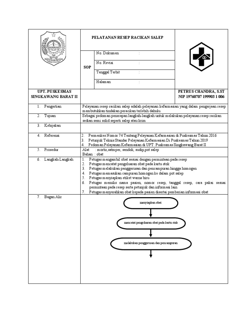Pelayanan Resep Racikan Salep | PDF