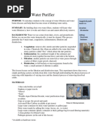 Simple Water Filter Assembly Diagram | PDF | Water | Filtration