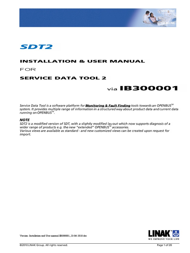 LINAK SDT2 User Manual and Installation Guide | PDF