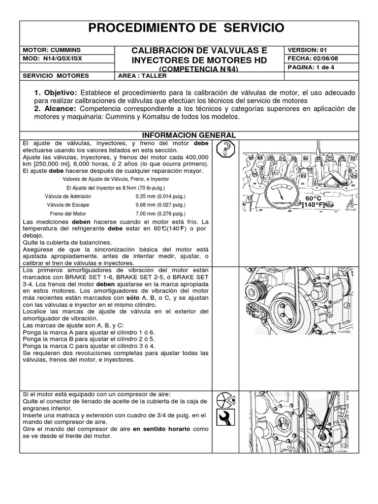 Calibracion de Motores Cummins 1 | PDF