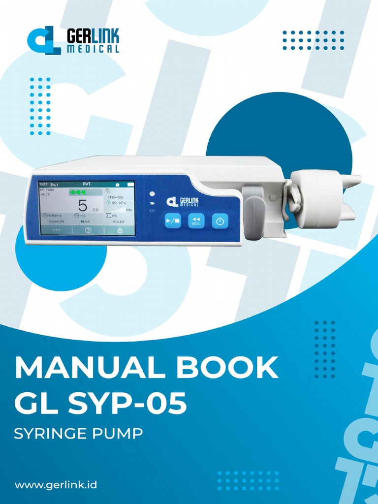 Manual Book Syringe Pump | PDF