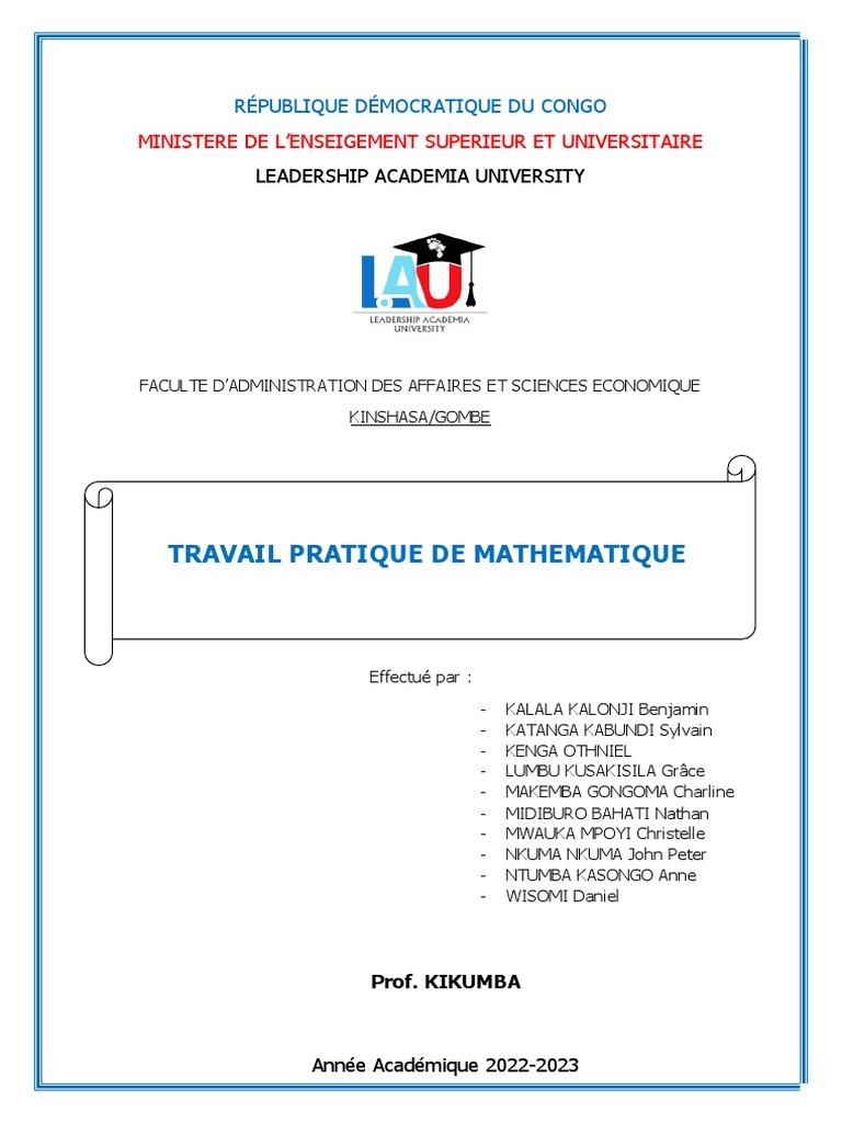 Page de Garde Lau | PDF