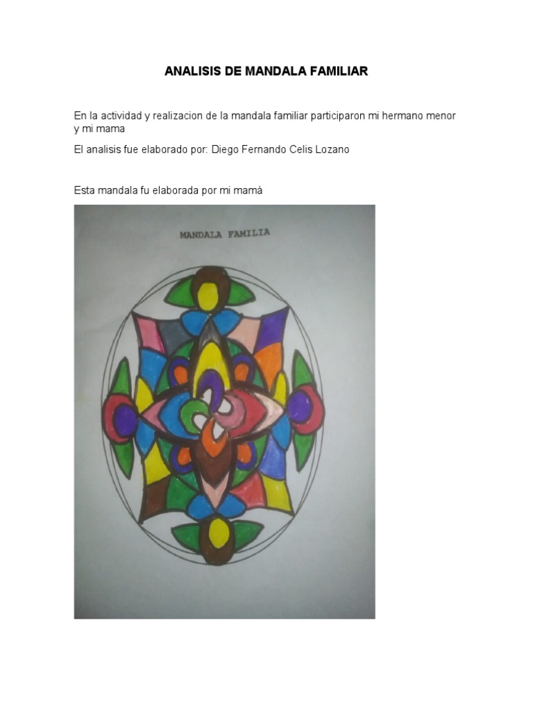 Analisis de Mandala Familiar | PDF | Color