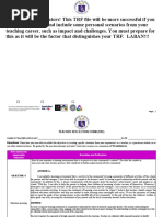 TRF Objectives 6 10 | PDF | Teachers | Teaching Method