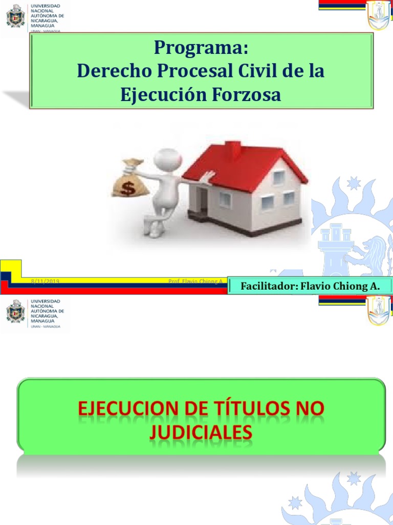 Ejecución Titulos No Judiciales. Prof. Flavio Chiong PDF | PDF | Pagos | Apelación