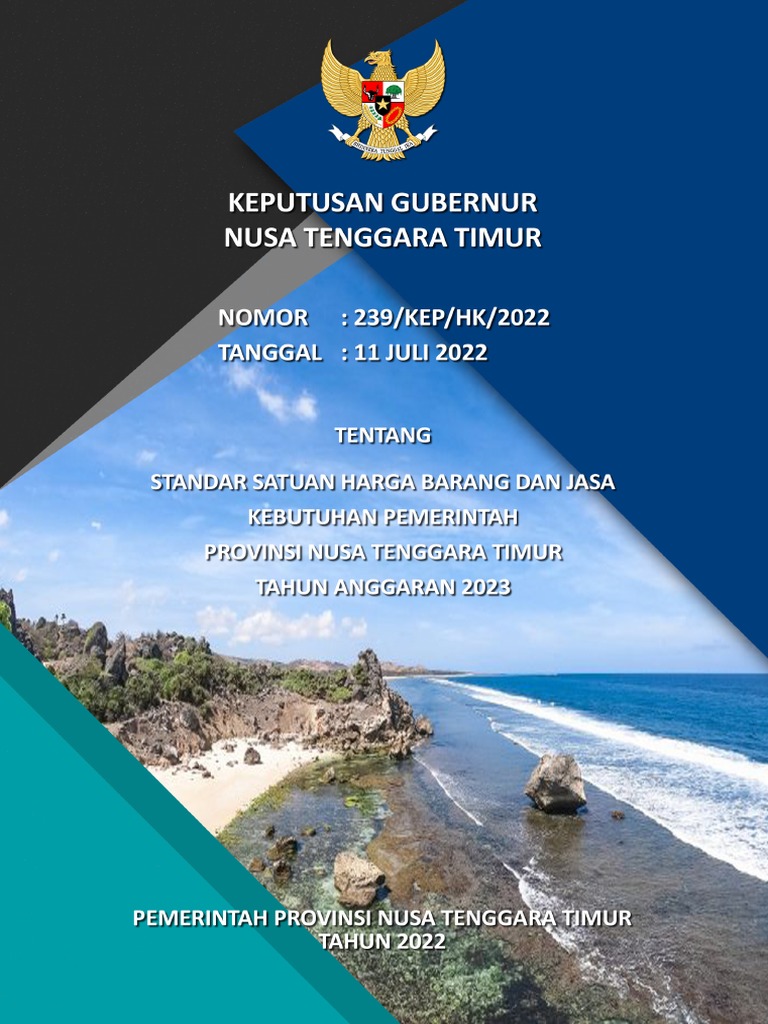 Standar Harga Satuan NTT 2023 | PDF
