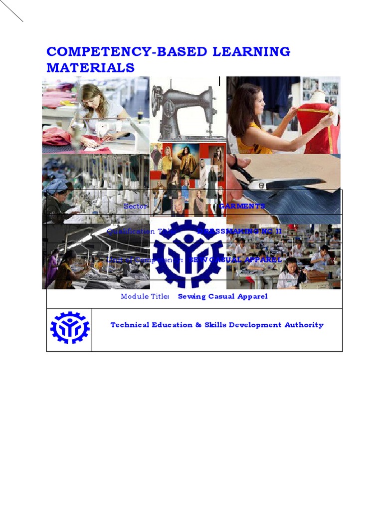 Dressmaking NC II Competency Guide | PDF | Sewing | Textiles
