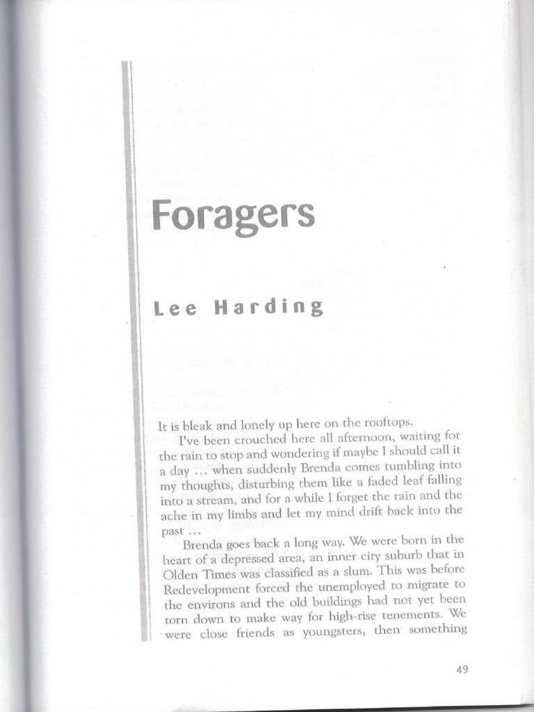 Foragers Lee Harding Full Story | PDF
