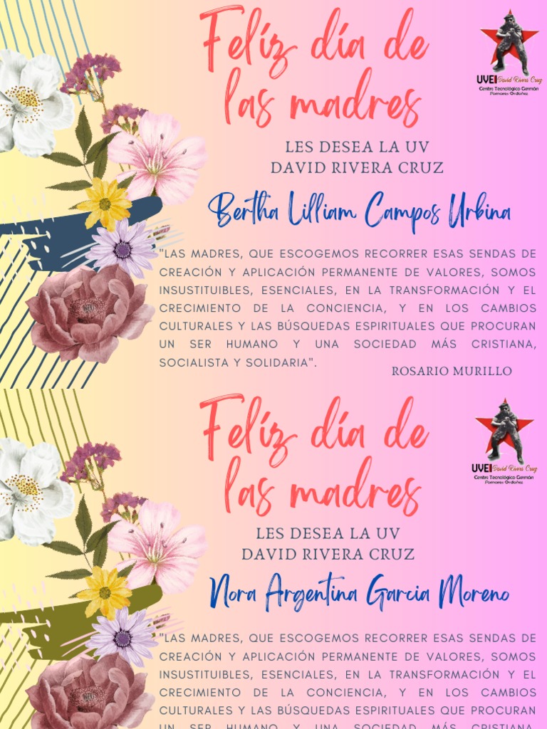Cupón de Regalo Día de Las Madres Album de Recortes Celeste | PDF ...