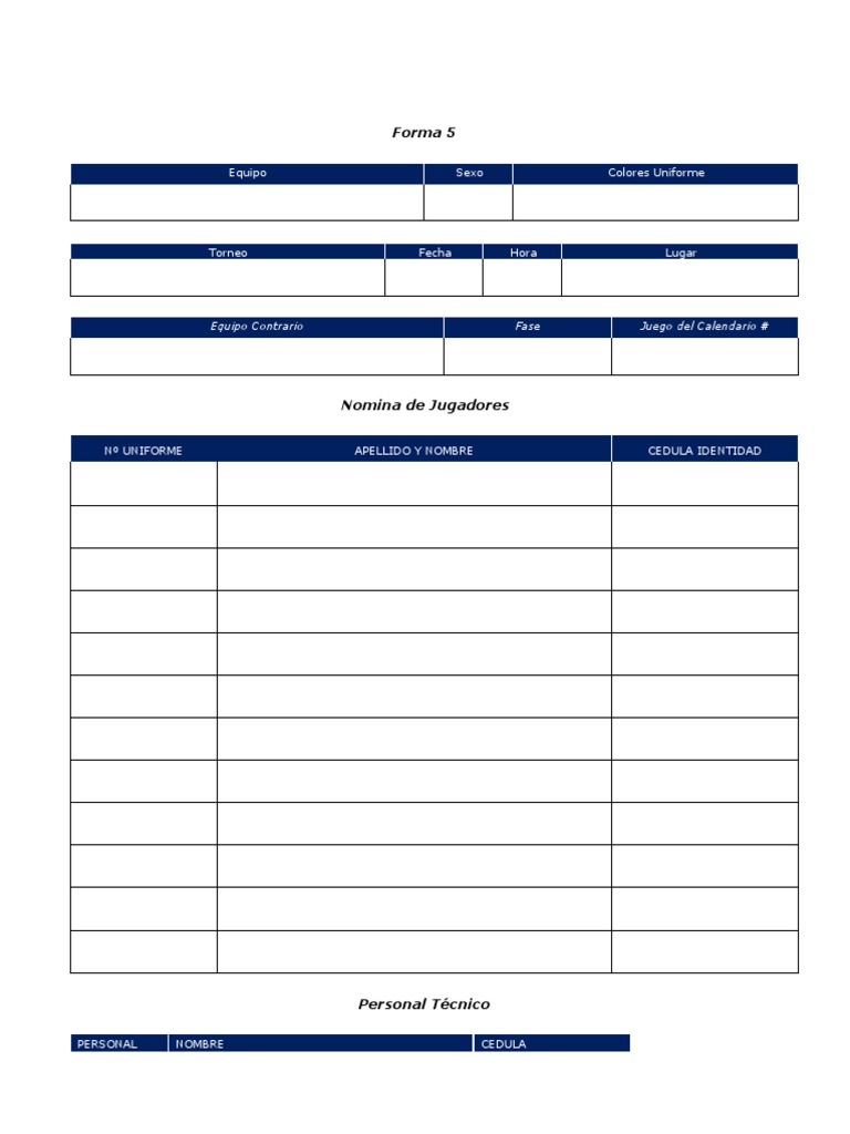 Forma 5 Vacia | PDF