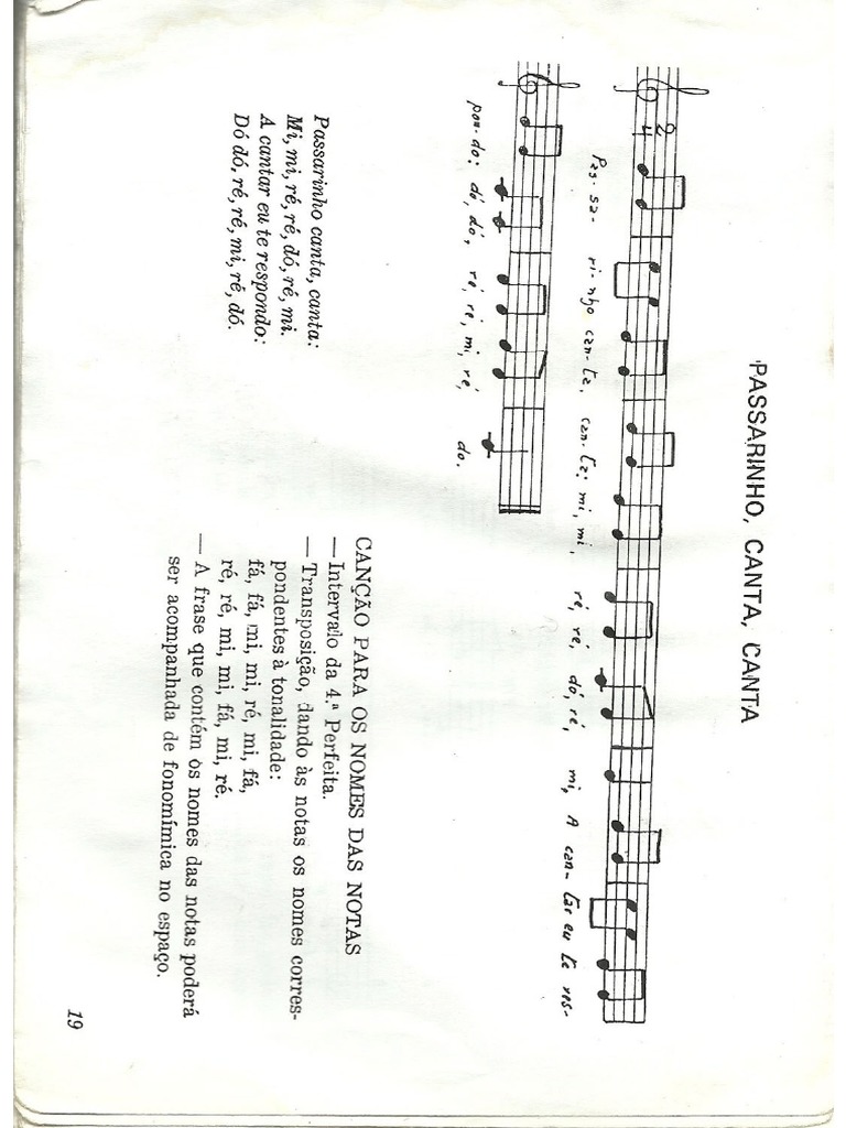 Passarinho Canta Canta | PDF
