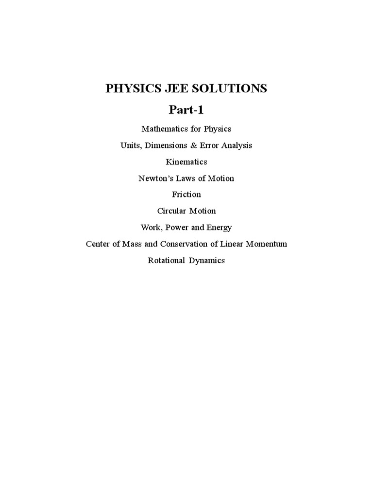 Physics Part 1 | PDF | Triangle | Space