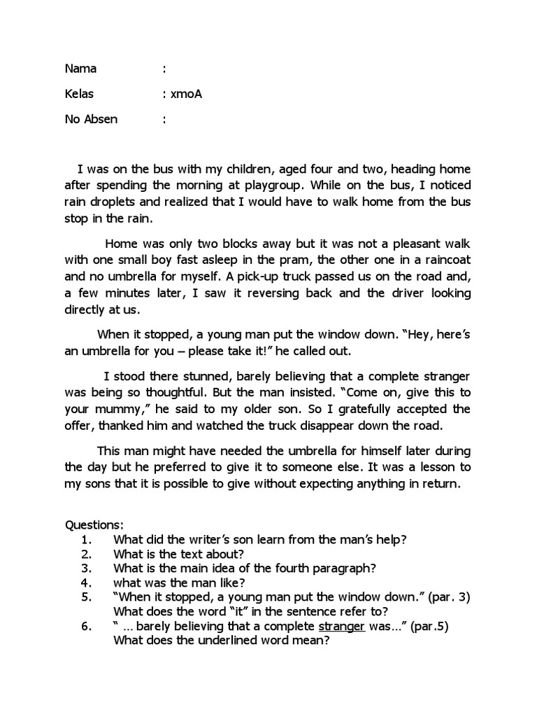 Recount Text X Tugas | PDF