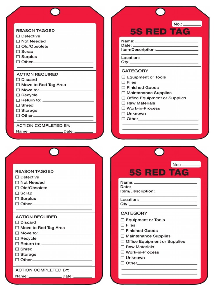 5S Red Tag | PDF
