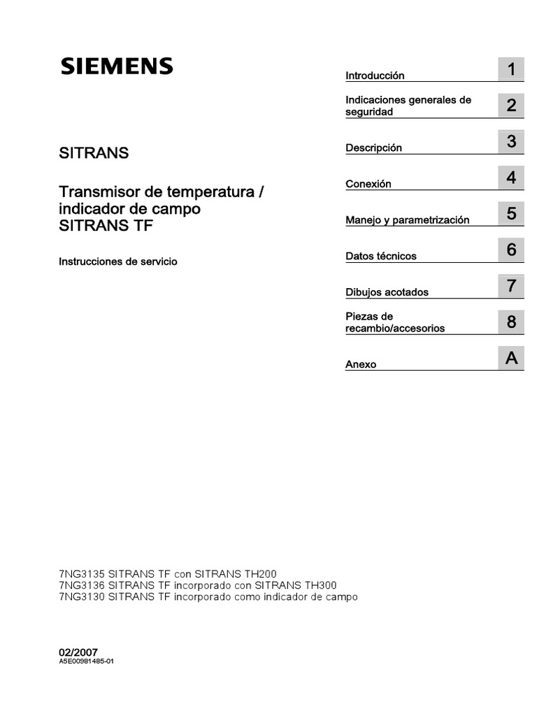 Sitrans TF TH300 | PDF | Sensor | Microcontrolador