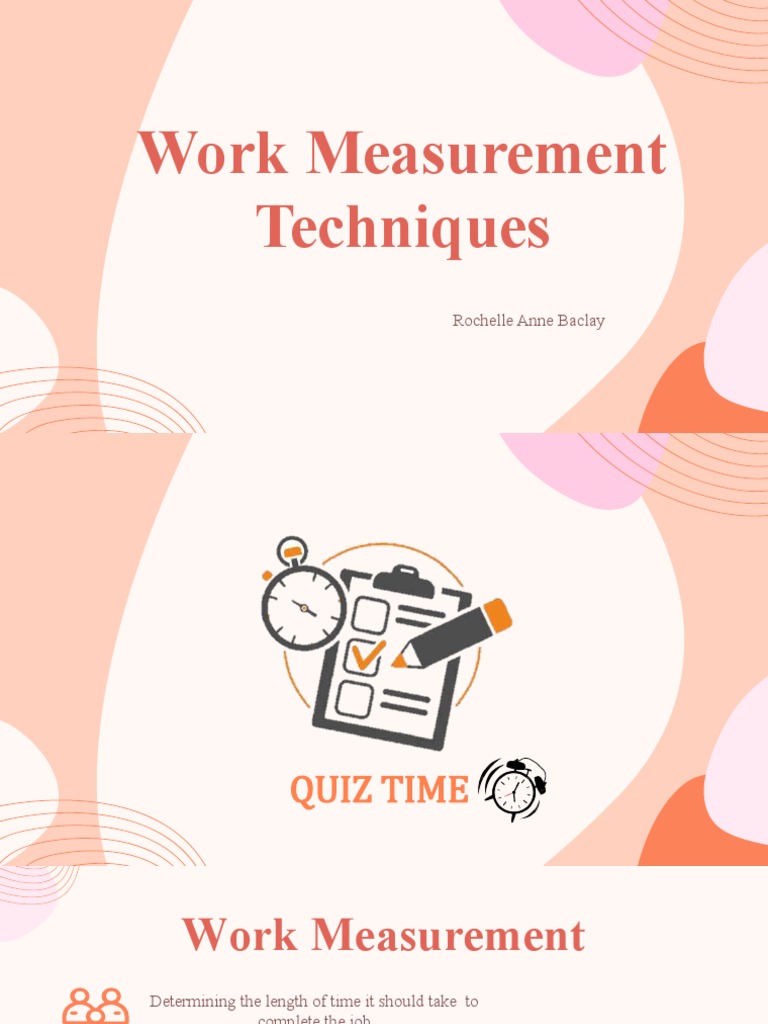Work Measurement Techniques Overview | PDF | Standard Deviation ...