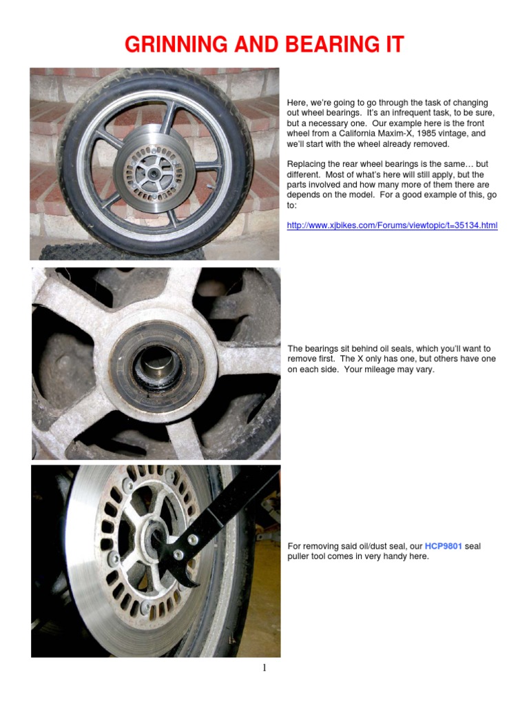 Wheel Bearing Replacement | PDF | Bearing (Mechanical) | Axle
