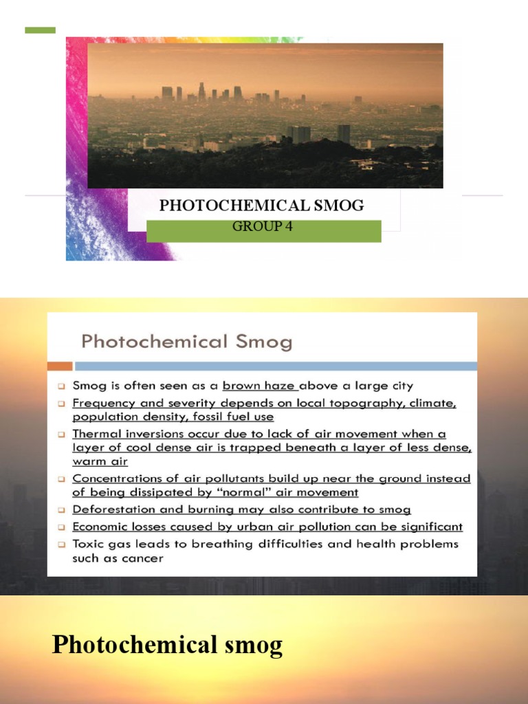 Group 4 Photochemical Smog | PDF