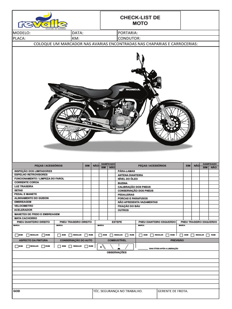 Check List - Motos | PDF
