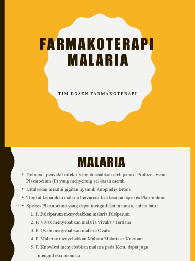 Terapi Malaria | PDF