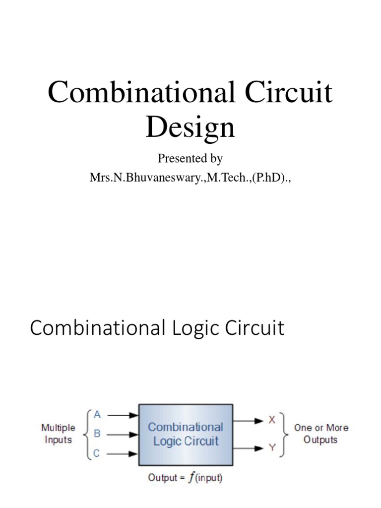 Unit 4 Combinational Circuit Design 1 Pdf Electronic Design Computing 9376