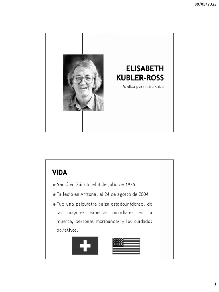 Biografía Elisabeth Kübler-Ross | PDF