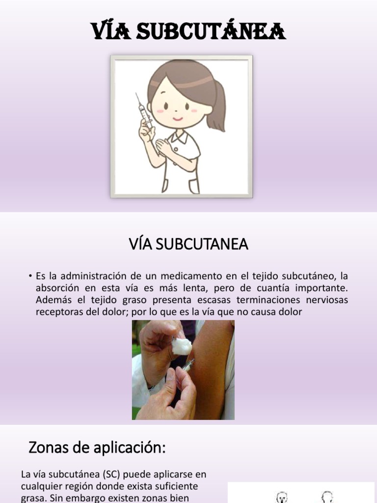 7° Vía Subcutanea | PDF