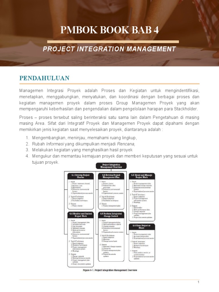 Pmbok Bab 4 | PDF