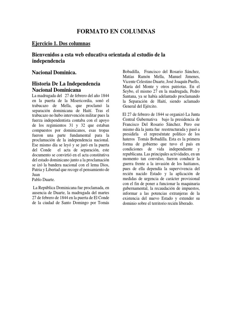 Formato en Columnas | PDF