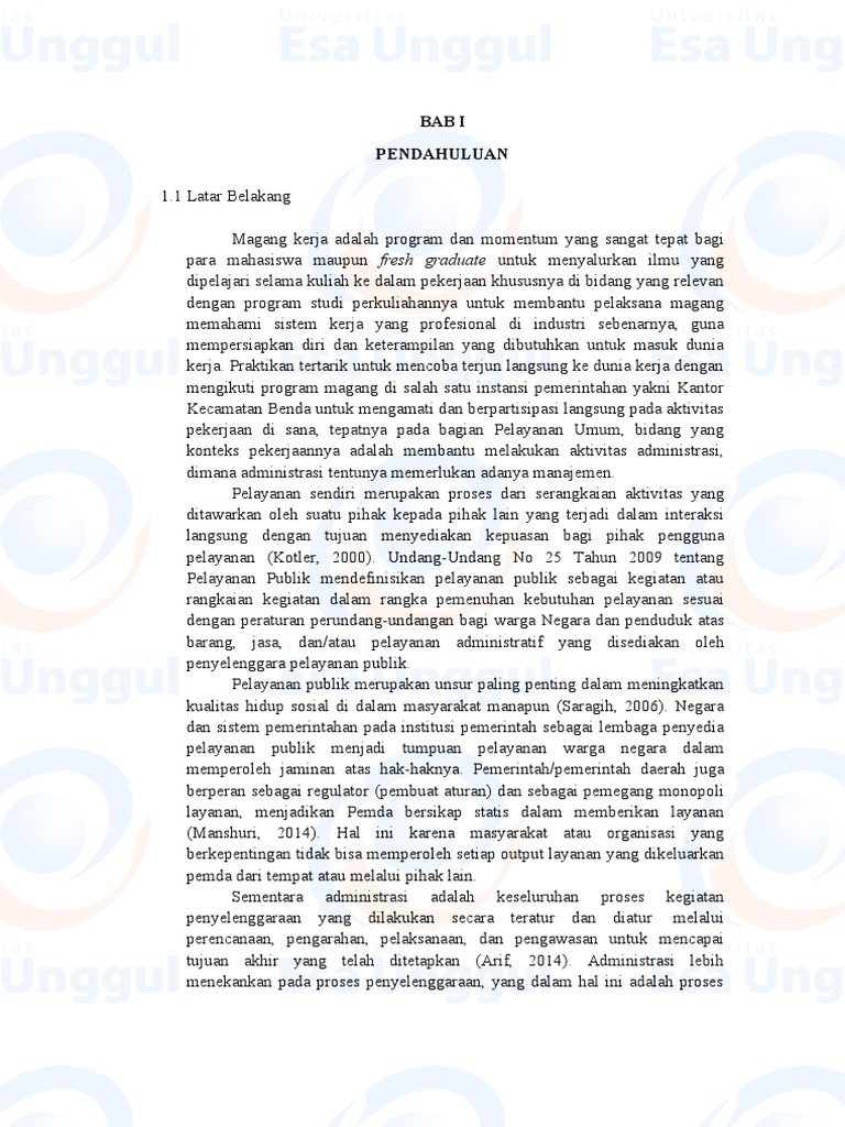 template magang | PDF