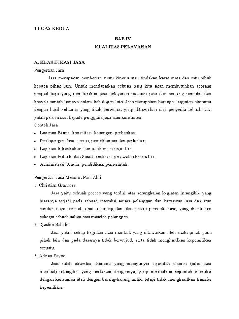 Tugas Kedua Mutu | PDF