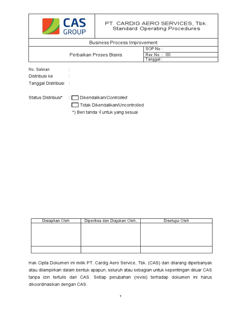 SOP Business Process Improvement-V4 Numbering | PDF