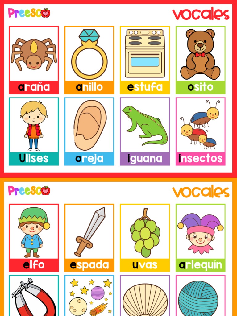 Loteria Vocales | PDF