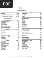 Vinta - Menu | PDF | Sauce | Drink