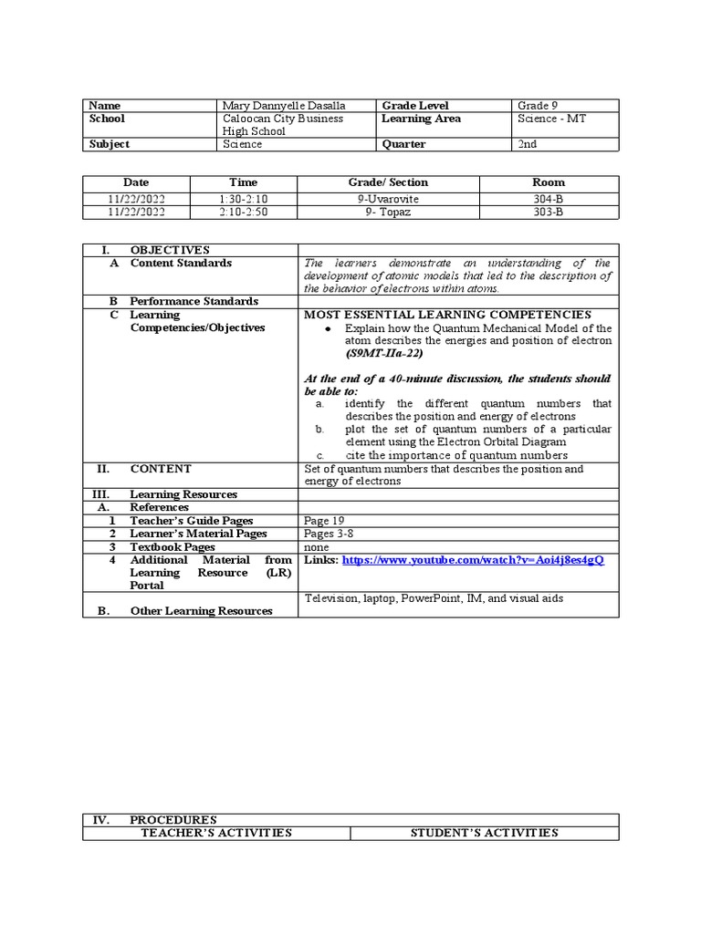 Grand Demo - DLP - Dasalla, Mary Dannyelle - Final | PDF | Atomic ...