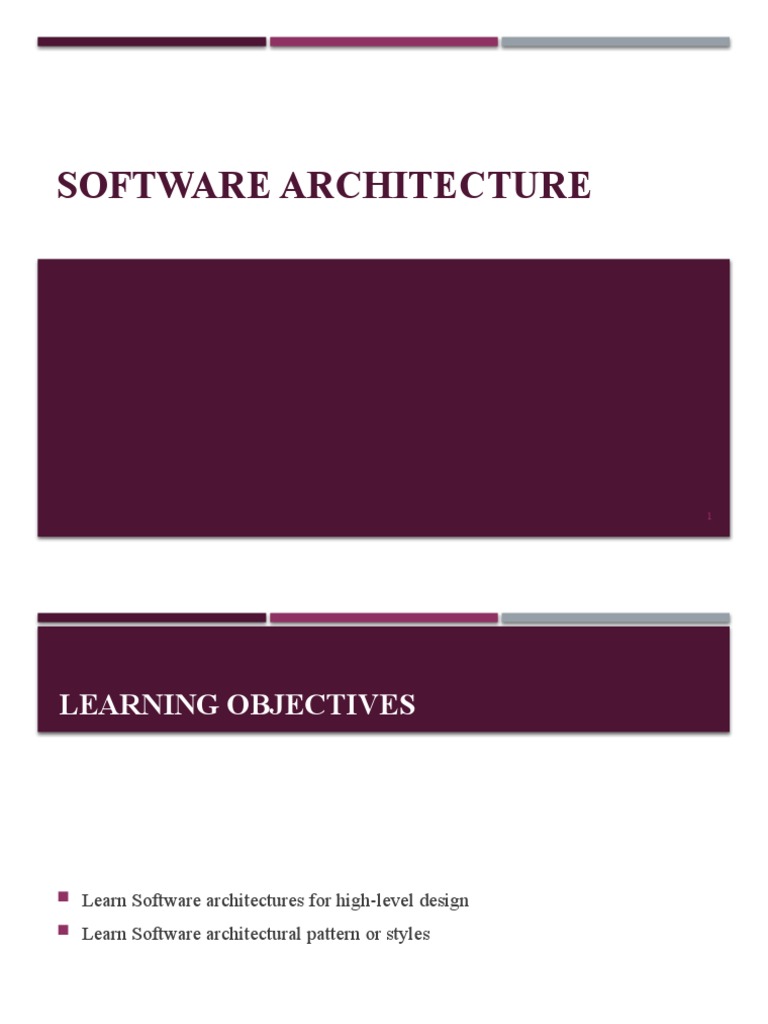 Week 9 Software Architecture Updated | PDF