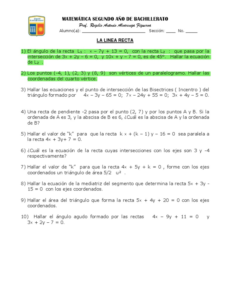 La Linea Recta Parte Iii | PDF | Métodos y materiales de enseñanza