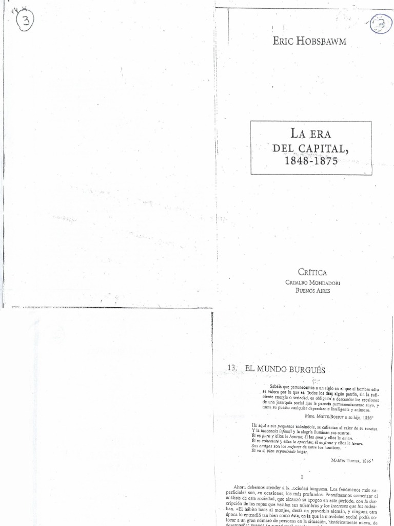 Hobsbawm - El Mundo Burgués | PDF