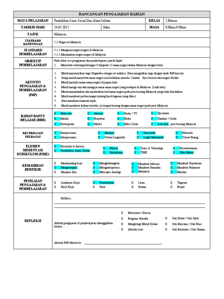RPH SAINS SOSIAL | PDF