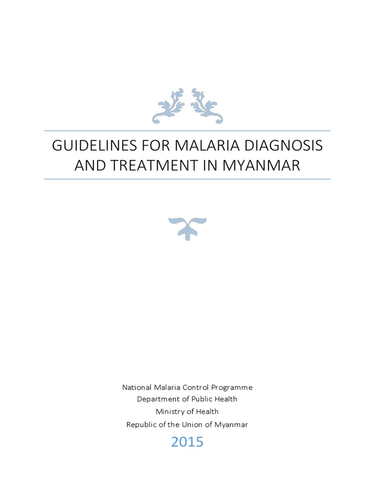 National Malaria Treatment Guideline 2015_final Draft | PDF | Malaria ...