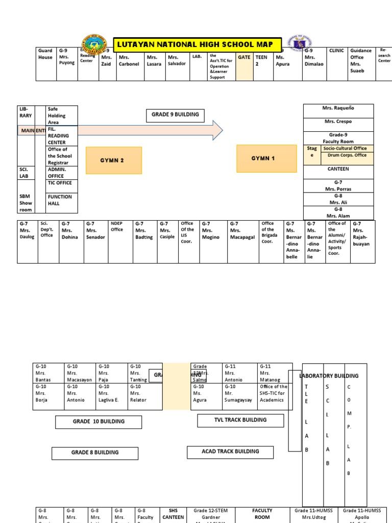 Lutayan National High School Map | PDF