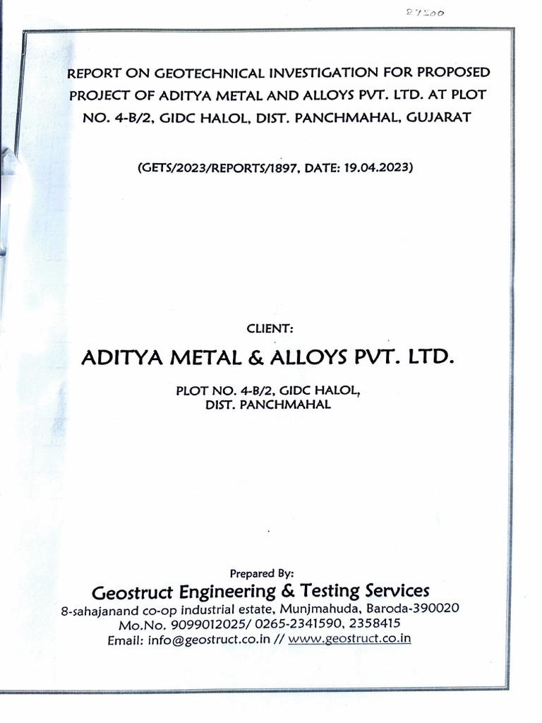 Soil Test Report | PDF