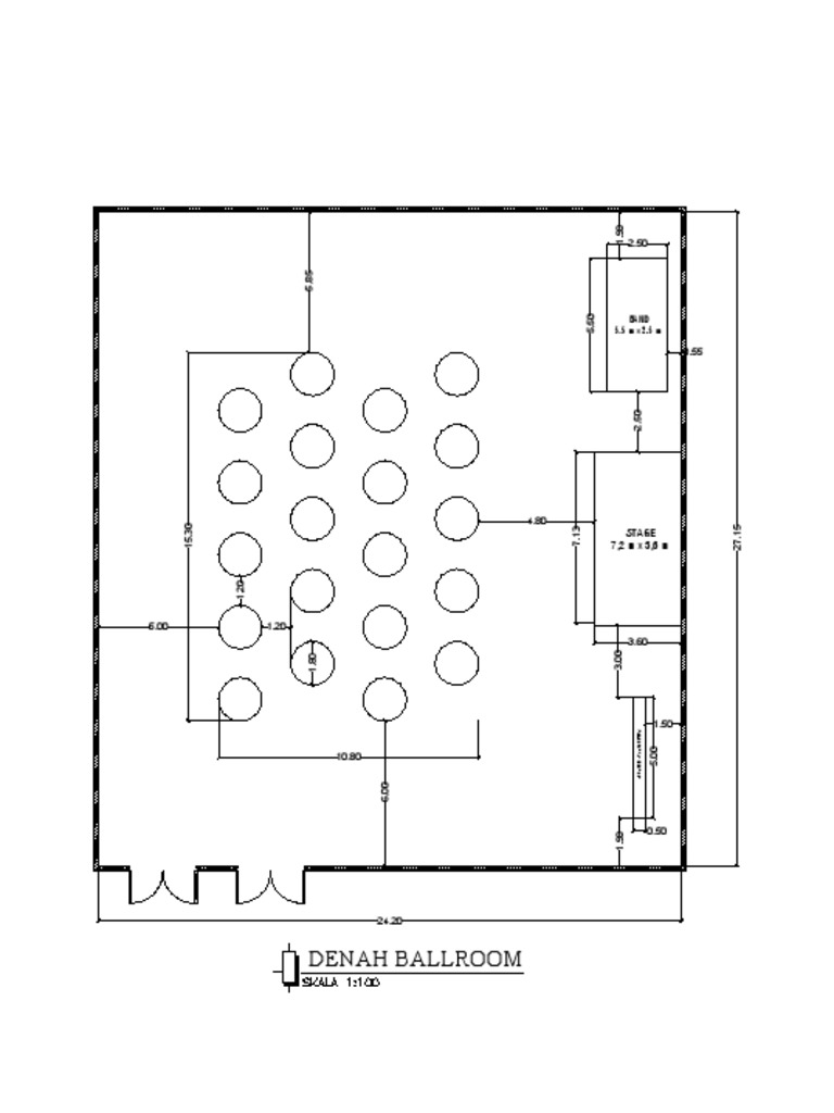 Ballroom Layout Dimensions and Details | PDF