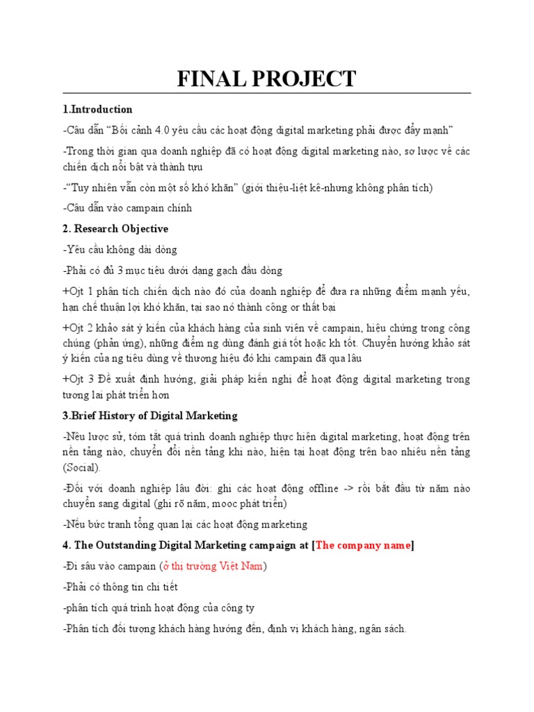 Tóm tắt FINAL PROJECT | PDF