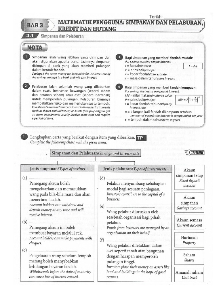 F3 Bab 3 Matematik Pengguna | PDF